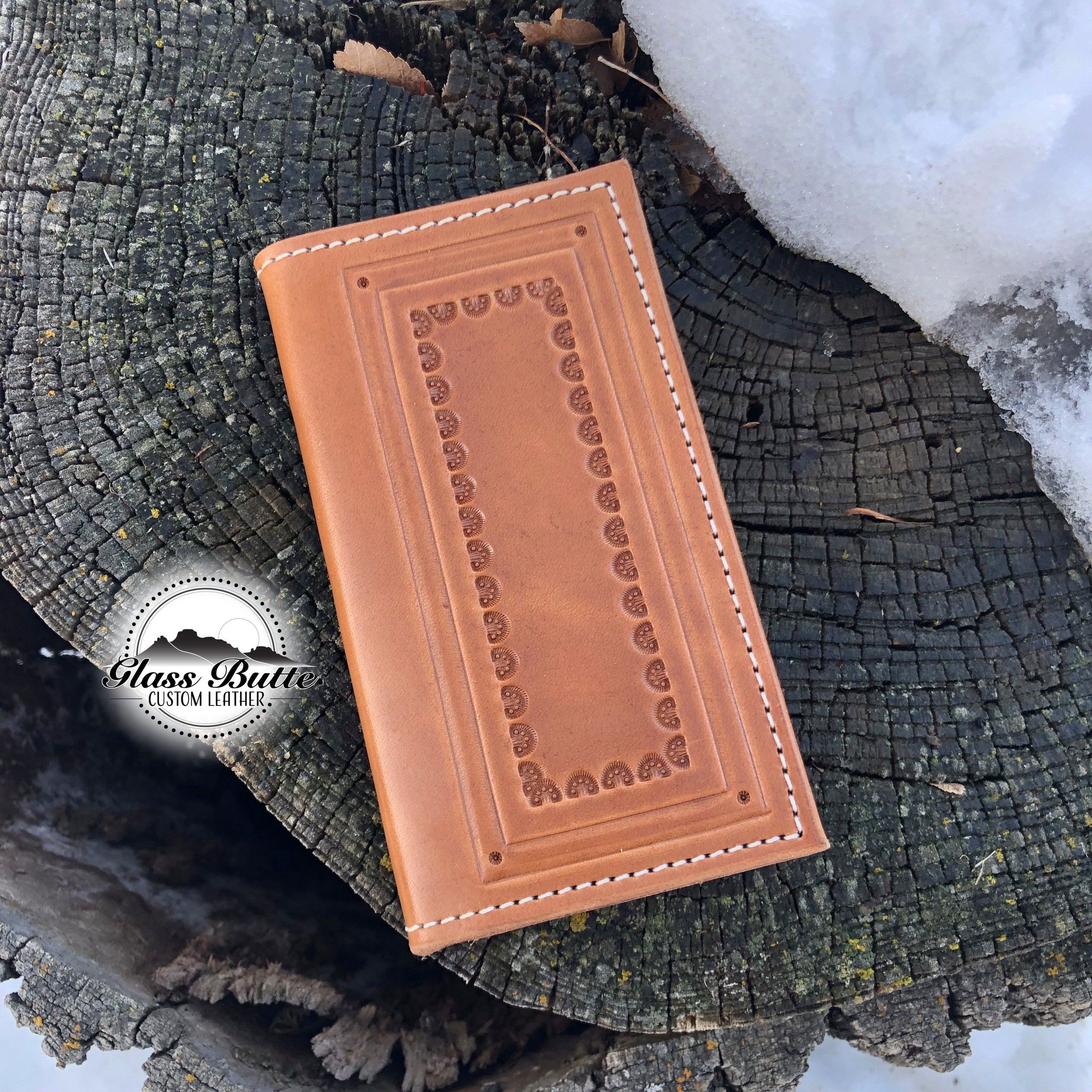 Roper Wallet - Simple Border Tooling | Glass Butte Custom Leather